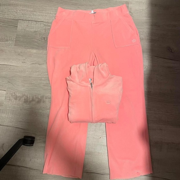 Juicy Couture | Pants & Jumpsuits | Juicy Couture Pink Tracksuit Jc ...
